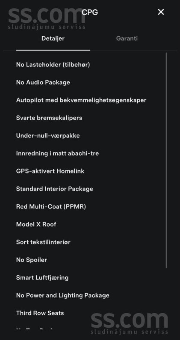 Sarkans Tesla Model X 2017 Rīga, ar dzinēja tilpumu 0.00 L un nobraukumu 163 tūkst. km par 18777 €, foto 8 vietnē AUTOMOTO.COM.LV