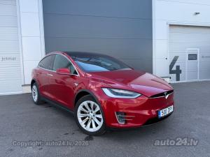 Sarkans Tesla Model X 2016 Pērnava, ar dzinēja tilpumu 0.00 L un nobraukumu 164 tūkst. km par 23999 €, foto  vietnē AUTOMOTO.COM.LV