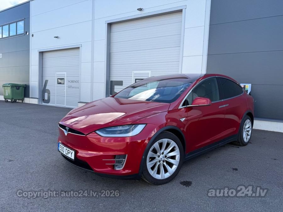 Sarkans Tesla Model X 2016 Pērnava, ar dzinēja tilpumu 0.00 L un nobraukumu 164 tūkst. km par 23999 €, foto 3 vietnē AUTOMOTO.COM.LV