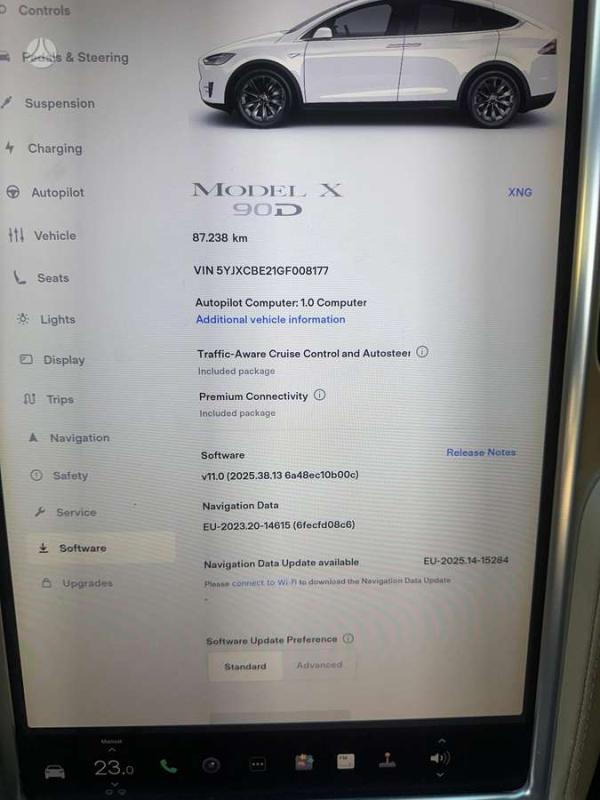Белый Тесла Модель X 2017 в Вильнюс, объемом двигателя 0.00 л и пробегом 87 тыс. км за 23900 €, фото 7 на AUTOMOTO.COM.LV