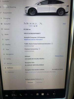 Белый Тесла Модель X 2017 в Вильнюс, объемом двигателя 0.00 л и пробегом 87 тыс. км за 23900 €, фото 8 на AUTOMOTO.COM.LV