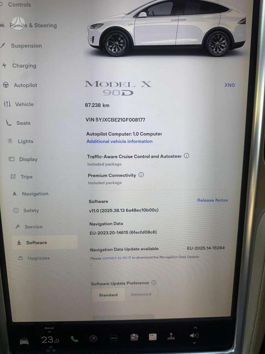 Белый Тесла Модель X 2017 в Вильнюс, объемом двигателя 0.00 л и пробегом 87 тыс. км за 23900 €, фото 8 на AUTOMOTO.COM.LV
