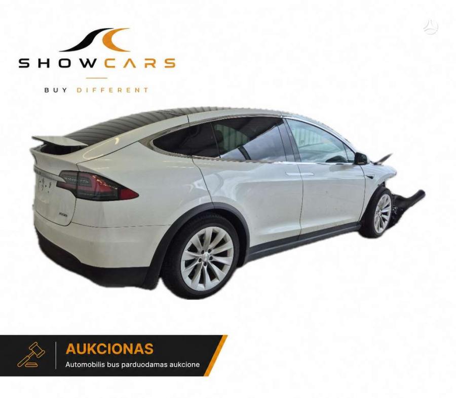 Balts Tesla Model X 2018 Klaipėda, ar dzinēja tilpumu 0.00 L un nobraukumu 47 tūkst. km par 12400 €, foto 1 vietnē AUTOMOTO.COM.LV