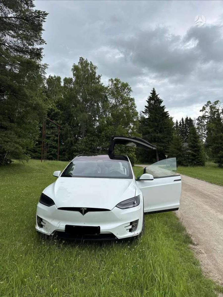 White Tesla Model X 2018 in Plunge, with an engine capacity of 0.00 L and mileage of 193 thousand km for 23900 €, photo 7 on AUTOMOTO.COM.LV