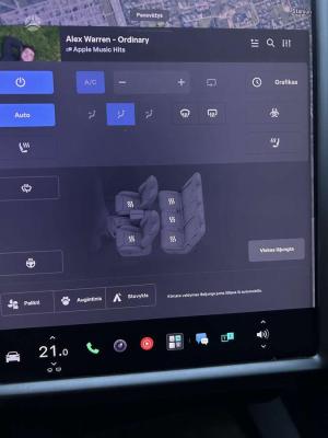 White Tesla Model X 2019 in Panevezys, with an engine capacity of 0.00 L and mileage of 175 thousand km for 33500 €, photo 17 on AUTOMOTO.COM.LV