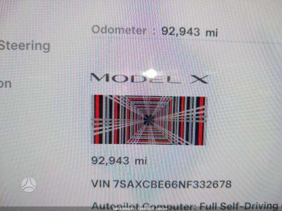 Balts Tesla Model X 2022 Klaipėda, ar dzinēja tilpumu 0.00 L un nobraukumu 150 tūkst. km par 17700 €, foto 7 vietnē AUTOMOTO.COM.LV