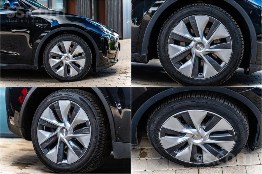 Black Tesla Model Y 2022 in Riga, with an engine capacity of 0.00 L and mileage of 41 thousand km for 38990 €, photo 14 on AUTOMOTO.COM.LV
