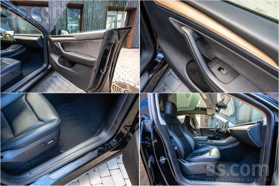 Black Tesla Model Y 2022 in Riga, with an engine capacity of 0.00 L and mileage of 41 thousand km for 38990 €, photo 22 on AUTOMOTO.COM.LV