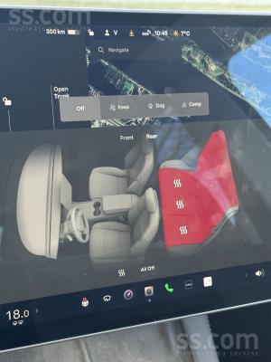 Black Tesla Model Y 2021 in Riga, with an engine capacity of 0.00 L and mileage of 88 thousand km for 30400 €, photo 13 on AUTOMOTO.COM.LV