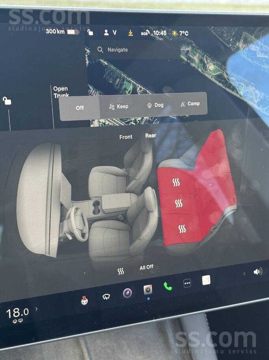 Black Tesla Model Y 2021 in Riga, with an engine capacity of 0.00 L and mileage of 88 thousand km for 30400 €, photo 13 on AUTOMOTO.COM.LV