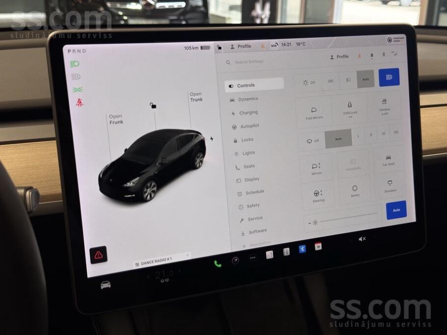 Melns Tesla Model Y 2021 Rīga, ar dzinēja tilpumu 0.00 L un nobraukumu 90 tūkst. km par 31990 €, foto 17 vietnē AUTOMOTO.COM.LV