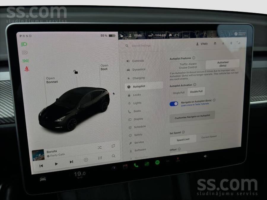 Черный Тесла Модель Y 2021 в Рига, объемом двигателя 0.00 л и пробегом 88 тыс. км за 32490 €, фото 13 на AUTOMOTO.COM.LV