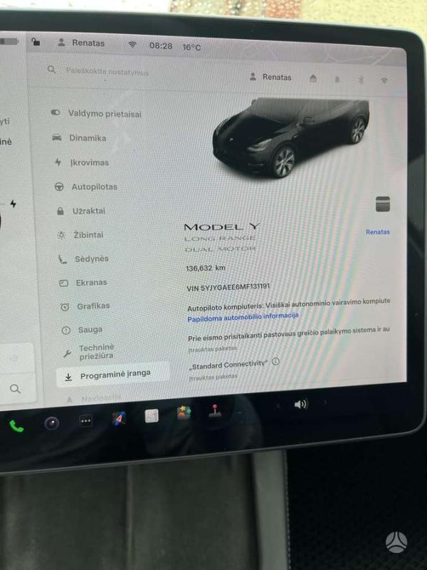 Тесла Модель Y 2021 в Вильнюс на AUTOMOTO.COM.LV Черный Тесла Модель Y 2021 в Вильнюс, объемом двигателя 0.00 л и пробегом 136 тыс. км за 23900 €, фото 10 на AUTOMOTO.COM.LV