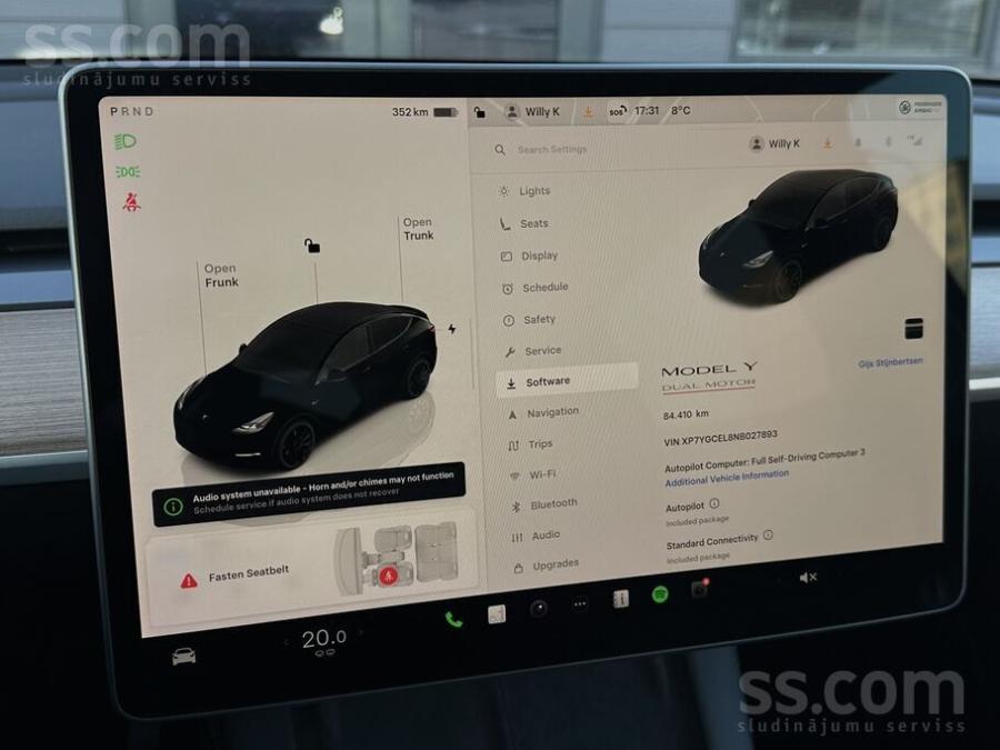 Черный Тесла Модель Y 2022 в Елгава, объемом двигателя 0.00 л и пробегом 80 тыс. км за 33900 €, фото 11 на AUTOMOTO.COM.LV