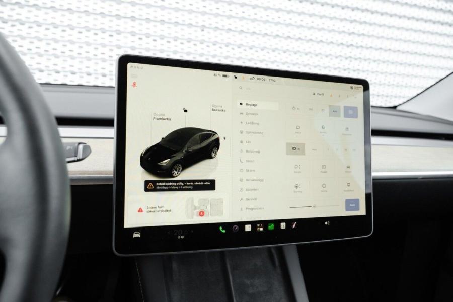 Melns Tesla Model Y 2022 Mārupe, ar dzinēja tilpumu 0.00 L un nobraukumu 88 tūkst. km par 39750 €, foto 14 vietnē AUTOMOTO.COM.LV