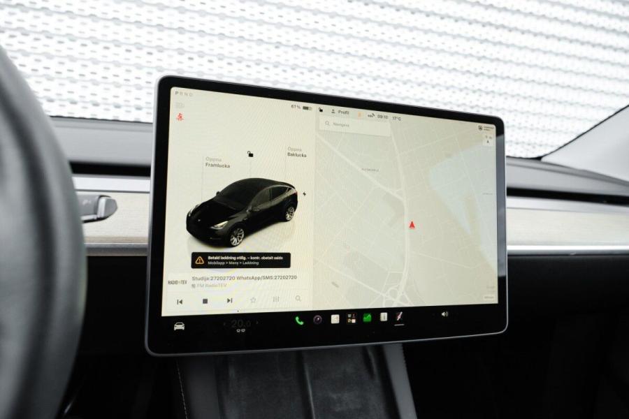 Melns Tesla Model Y 2022 Mārupe, ar dzinēja tilpumu 0.00 L un nobraukumu 88 tūkst. km par 39750 €, foto 17 vietnē AUTOMOTO.COM.LV