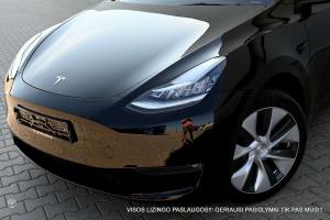 Black Tesla Model Y 2022 in Kretinga, with an engine capacity of 0.00 L and mileage of 70 thousand km for 28699 €, photo 5 on AUTOMOTO.COM.LV