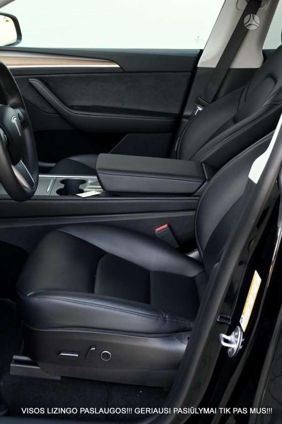 Black Tesla Model Y 2022 in Kretinga, with an engine capacity of 0.00 L and mileage of 70 thousand km for 28699 €, photo 20 on AUTOMOTO.COM.LV