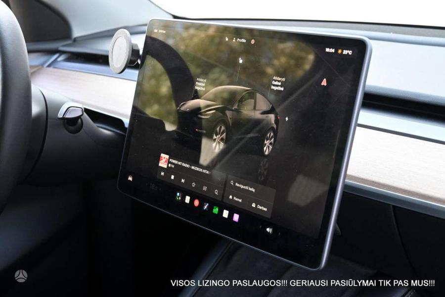 Black Tesla Model Y 2022 in Kretinga, with an engine capacity of 0.00 L and mileage of 70 thousand km for 28699 €, photo 26 on AUTOMOTO.COM.LV