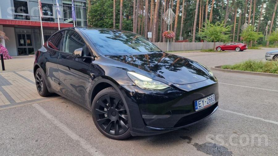 Melns Tesla Model Y 2023 Rīga, ar dzinēja tilpumu 0.00 L un nobraukumu 24 tūkst. km par 33800 €, foto 11 vietnē AUTOMOTO.COM.LV