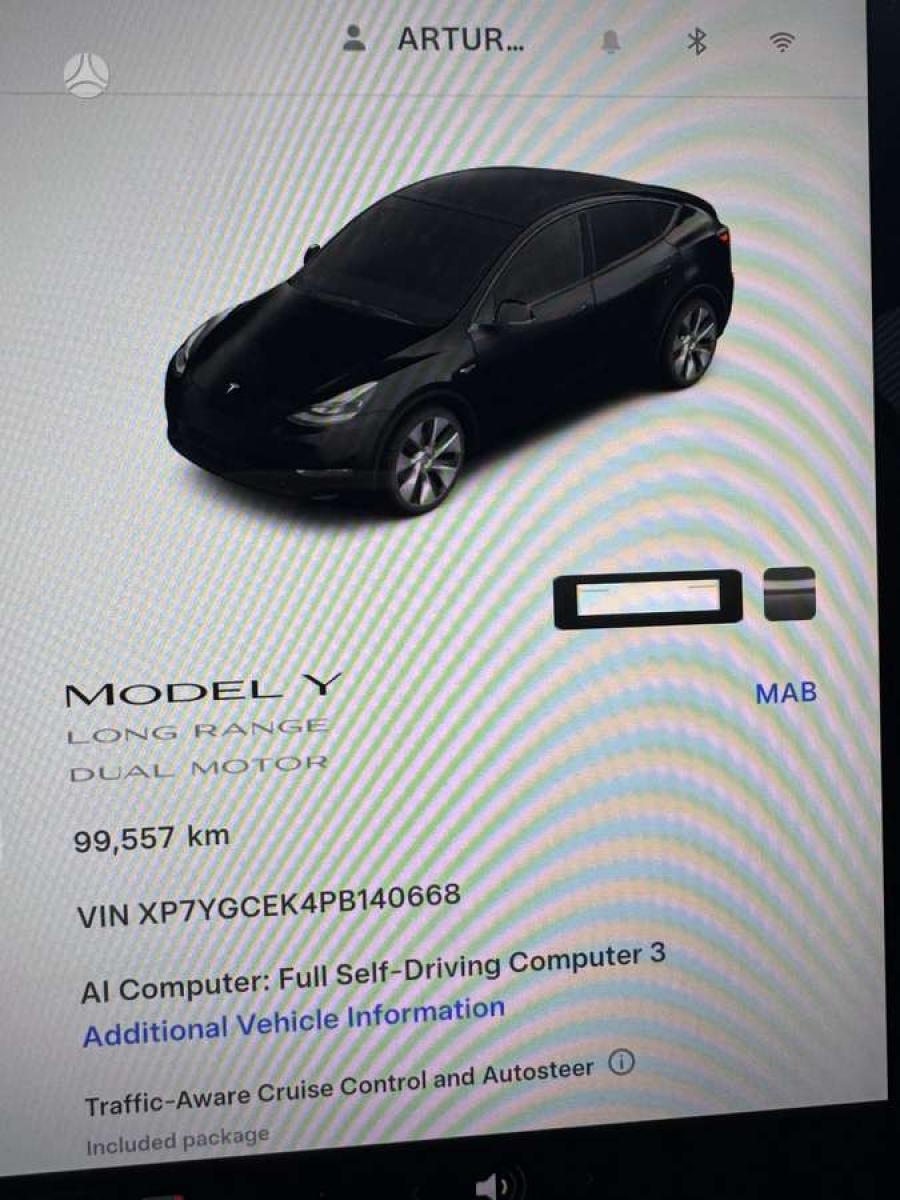 Melns Tesla Model Y 2023 Viļņa, ar dzinēja tilpumu 0.00 L un nobraukumu 100 tūkst. km par 29000 €, foto 13 vietnē AUTOMOTO.COM.LV