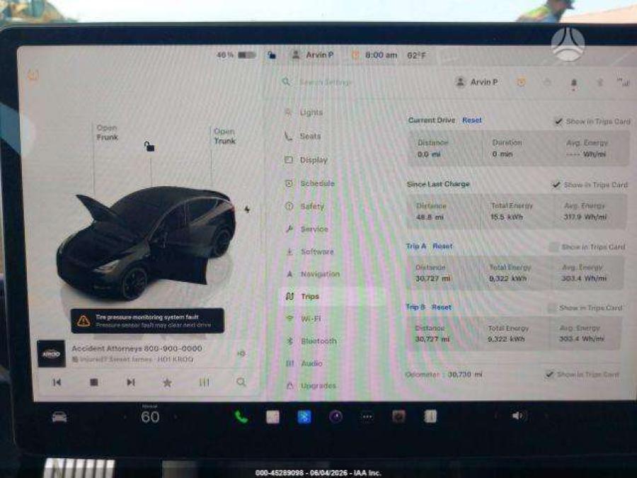 Melns Tesla Model Y 2023 Klaipėda, ar dzinēja tilpumu 0.00 L un nobraukumu 49 tūkst. km par 23100 €, foto 14 vietnē AUTOMOTO.COM.LV