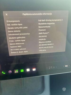 Черный Тесла Модель Y 2023 в Вильнюс, объемом двигателя 0.00 л и пробегом 73 тыс. км за 30990 €, фото 18 на AUTOMOTO.COM.LV