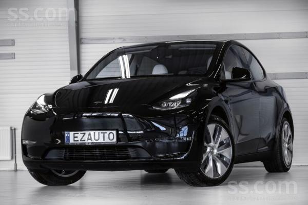 Melns Tesla Model Y 2023 Tukums, ar dzinēja tilpumu 0.00 L un nobraukumu 69 tūkst. km par 36990 €, foto 1 vietnē AUTOMOTO.COM.LV