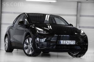 Черный Тесла Модель Y 2023 в Тукумс, объемом двигателя 0.00 л и пробегом 69 тыс. км за 36990 €, фото 5 на AUTOMOTO.COM.LV