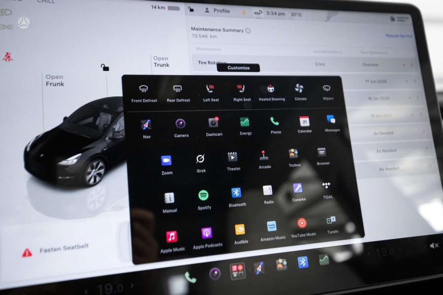 Черный Тесла Модель Y 2023 в Тукумс, объемом двигателя 0.00 л и пробегом 69 тыс. км за 36990 €, фото 37 на AUTOMOTO.COM.LV