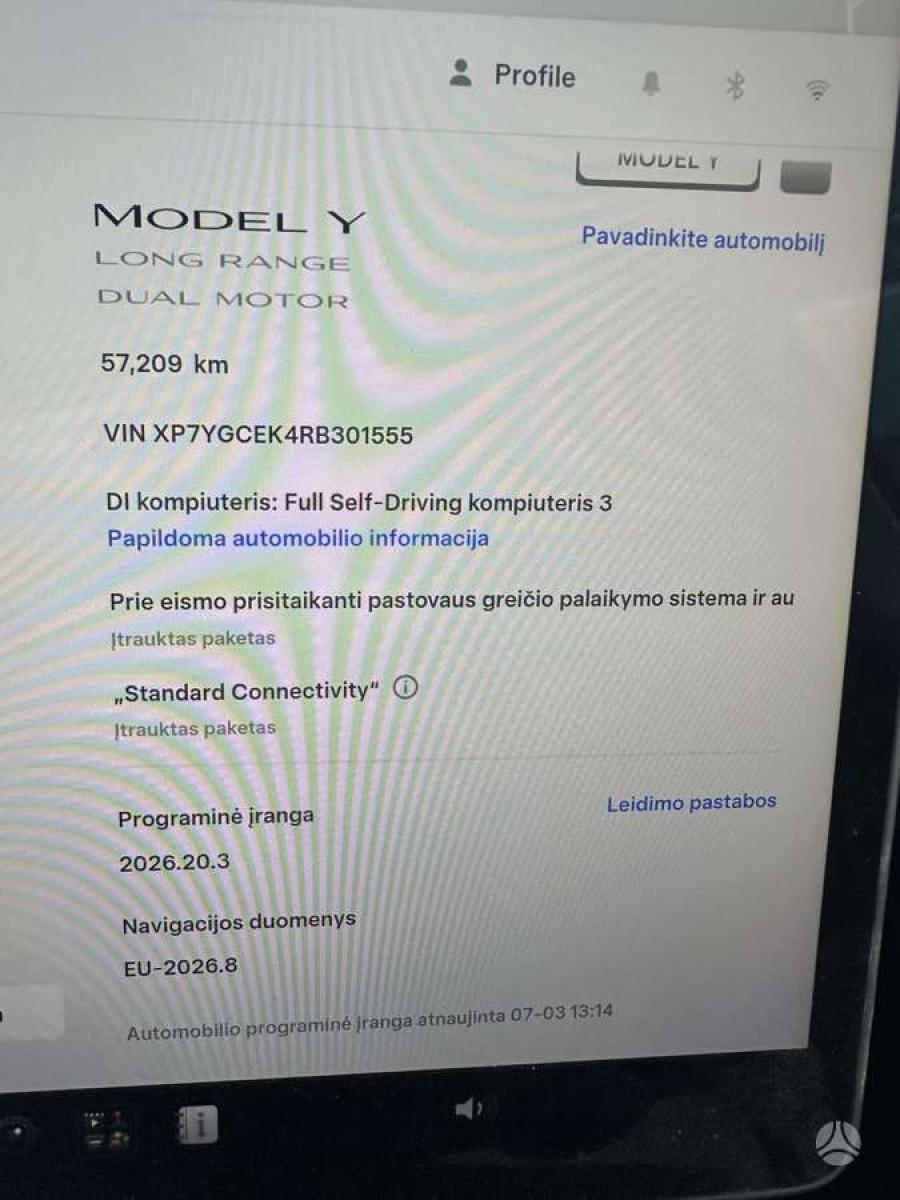 Melns Tesla Model Y 2024 Viļņa, ar dzinēja tilpumu 0.00 L un nobraukumu 57 tūkst. km par 35850 €, foto 11 vietnē AUTOMOTO.COM.LV