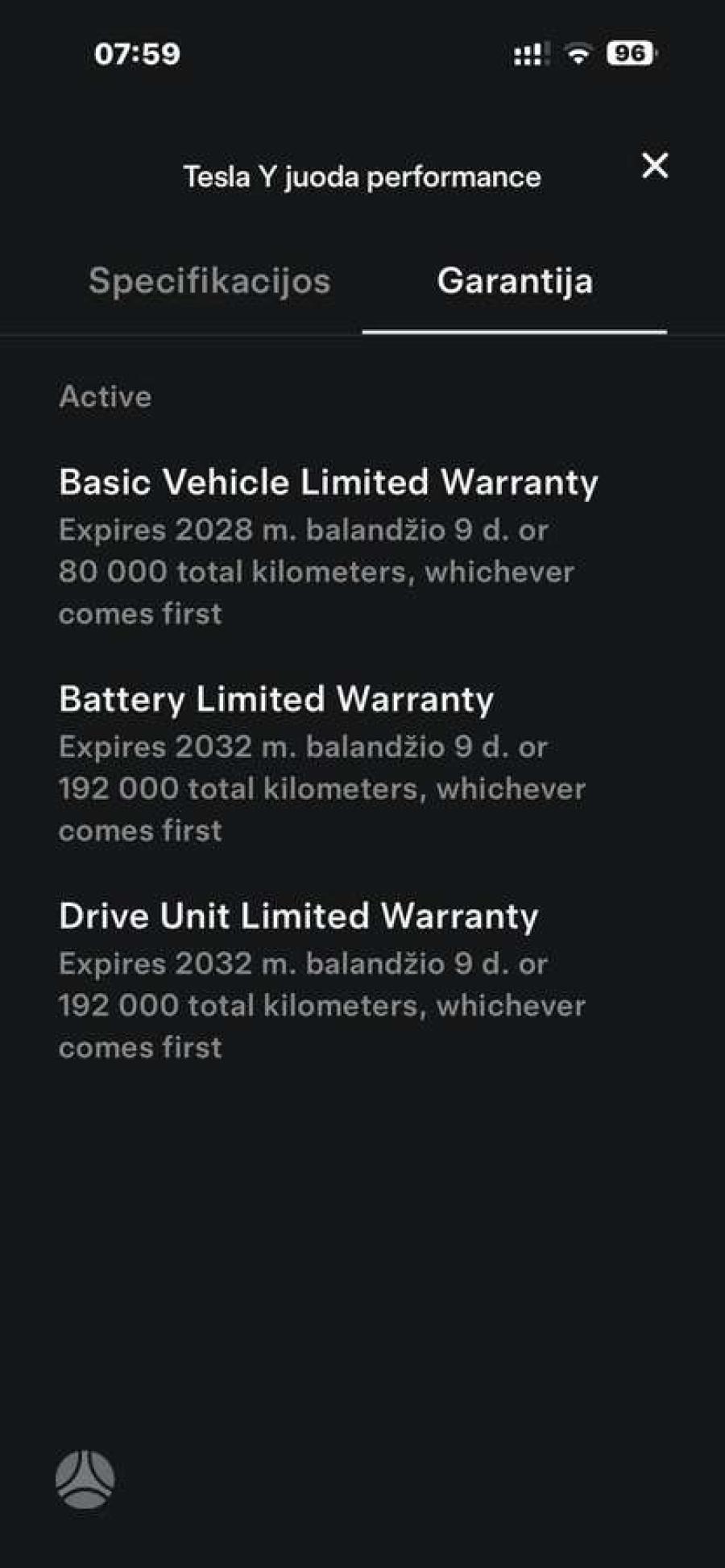 Melns Tesla Model Y 2024 Šauļi, ar dzinēja tilpumu 0.00 L un nobraukumu 43 tūkst. km par 33900 €, foto 18 vietnē AUTOMOTO.COM.LV
