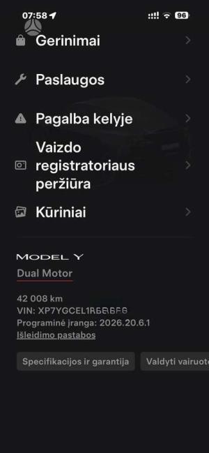 Melns Tesla Model Y 2024 Šauļi, ar dzinēja tilpumu 0.00 L un nobraukumu 43 tūkst. km par 33900 €, foto 21 vietnē AUTOMOTO.COM.LV