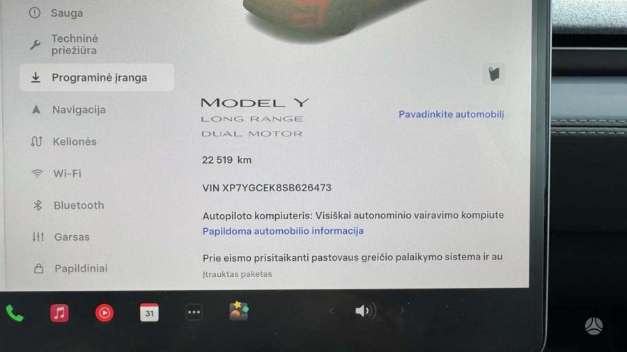 Черный Тесла Модель Y 2025 в Вильнюс, объемом двигателя 0.00 л и пробегом 22 тыс. км за 47000 €, фото 31 на AUTOMOTO.COM.LV