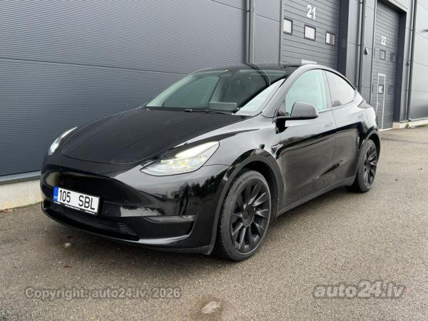 Black Tesla Model Y 2021 in Tallinn, with an engine capacity of 0.00 L and mileage of 98 thousand km for 28900 €, photo 1 on AUTOMOTO.COM.LV