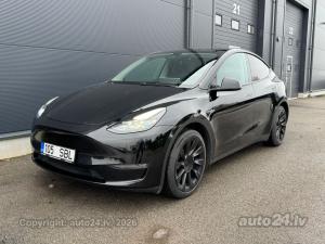 Melns Tesla Model Y 2021 Tallina, ar dzinēja tilpumu 0.00 L un nobraukumu 98 tūkst. km par 28900 €, foto  vietnē AUTOMOTO.COM.LV