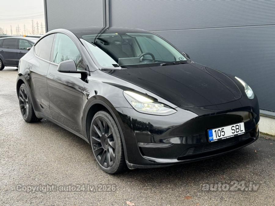 Black Tesla Model Y 2021 in Tallinn, with an engine capacity of 0.00 L and mileage of 98 thousand km for 28900 €, photo 7 on AUTOMOTO.COM.LV