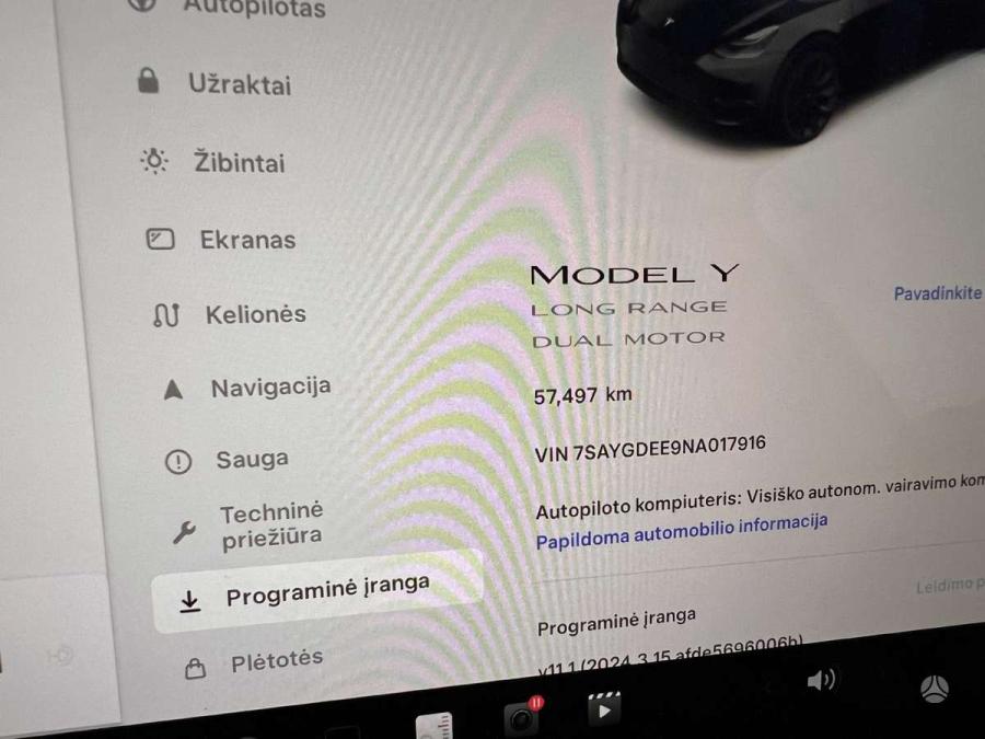 Melns Tesla Model Y 2022 Šauļi, ar dzinēja tilpumu 0.00 L un nobraukumu 58 tūkst. km par 29900 €, foto 15 vietnē AUTOMOTO.COM.LV