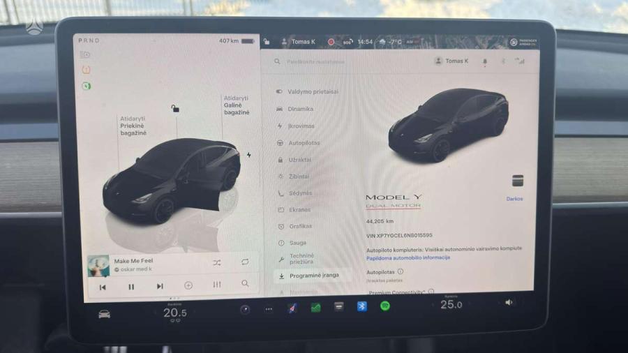 Черный Тесла Модель Y 2022 в Ионава, объемом двигателя 0.00 л и пробегом 44 тыс. км за 38500 €, фото 23 на AUTOMOTO.COM.LV
