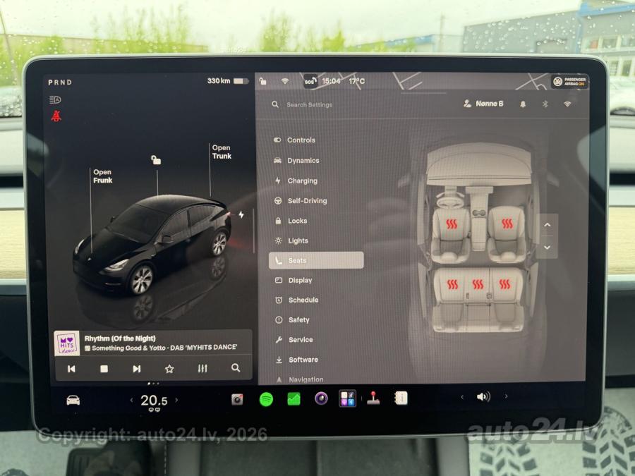 Melns Tesla Model Y 2022 Tartu, ar dzinēja tilpumu 0.00 L un nobraukumu 58 tūkst. km par 36899 €, foto 23 vietnē AUTOMOTO.COM.LV