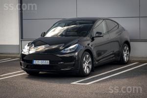 Melns Tesla Model Y 2022 Rīga, ar dzinēja tilpumu 0.00 L un nobraukumu 39 tūkst. km par 34990 €, foto  vietnē AUTOMOTO.COM.LV
