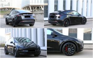 Black Tesla Model Y 2022 in Vilnius, with an engine capacity of 0.00 L and mileage of 80 thousand km for 31000 €, photo 9 on AUTOMOTO.COM.LV