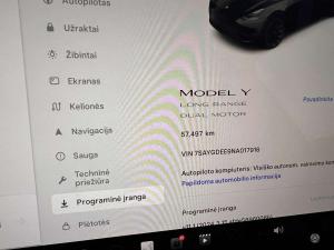 Black Tesla Model Y 2022 in Siauliai, with an engine capacity of 0.00 L and mileage of 58 thousand km for 28900 €, photo 16 on AUTOMOTO.COM.LV