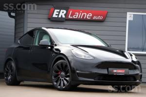 Black Tesla Model Y 2023 in Tukums, with an engine capacity of 0.00 L and mileage of 115 thousand km for 33000 €, photo  on AUTOMOTO.COM.LV