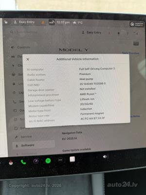 Черный Тесла Модель Y 2023 в Тарту, объемом двигателя 0.00 л и пробегом 78 тыс. км за 36700 €, фото 26 на AUTOMOTO.COM.LV