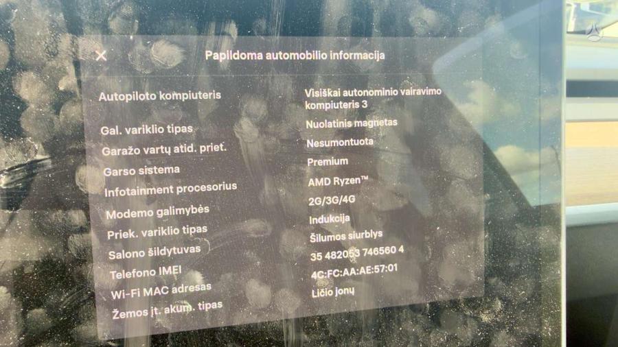 Black Tesla Model Y 2023 in Siauliai, with an engine capacity of 0.00 L and mileage of 92 thousand km for 28400 €, photo 18 on AUTOMOTO.COM.LV