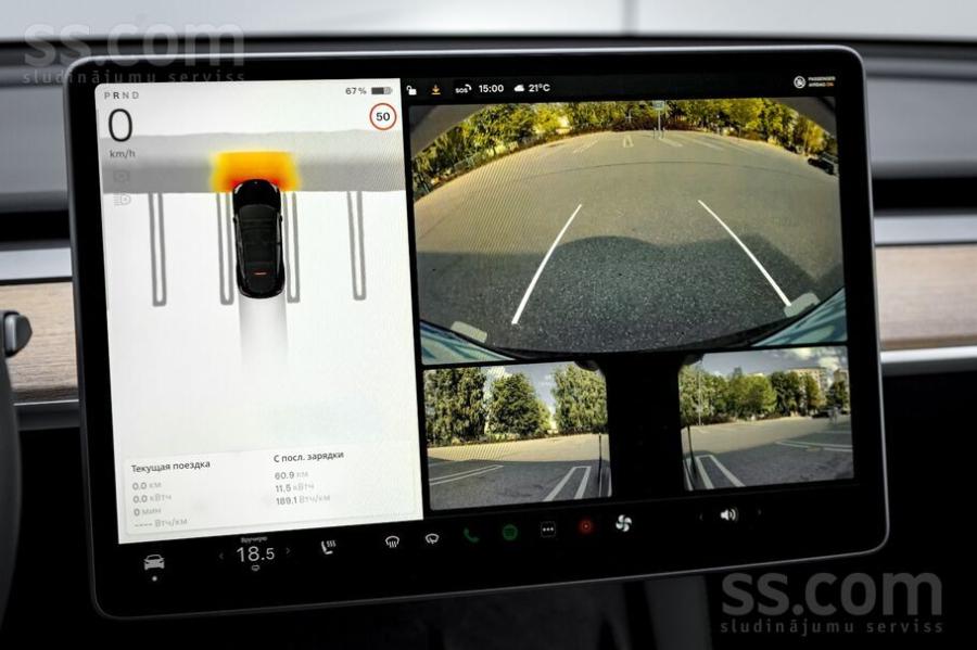Black Tesla Model Y 2023 in Riga, with an engine capacity of 0.00 L and mileage of 36 thousand km for 36950 €, photo 27 on AUTOMOTO.COM.LV