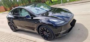 Черный Тесла Модель Y 2023 в Мариямполе, объемом двигателя 0.00 л и пробегом 84 тыс. км за 25900 €, фото  на AUTOMOTO.COM.LV