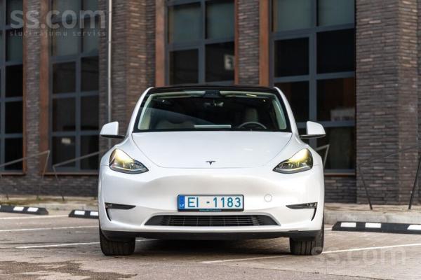 Melns Tesla Model Y 2023 Rīga, ar dzinēja tilpumu 0.00 L un nobraukumu 111 tūkst. km par 34500 €, foto 8 vietnē AUTOMOTO.COM.LV