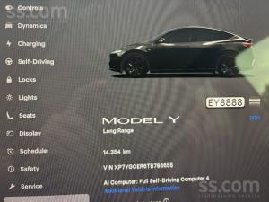 Черный Тесла Модель Y 2025 в Рига, объемом двигателя 0.00 л и пробегом 14 тыс. км за 48800 €, фото 6 на AUTOMOTO.COM.LV